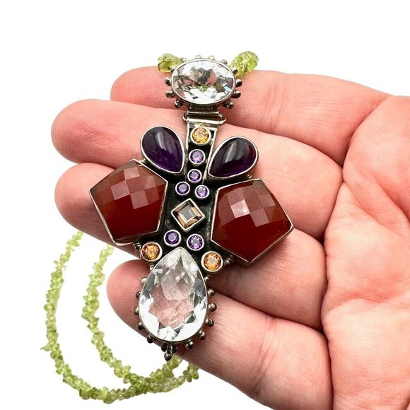 Nicky Butler | Jewelry | Nicky Butler Womens Necklace Multi Gemstone ...